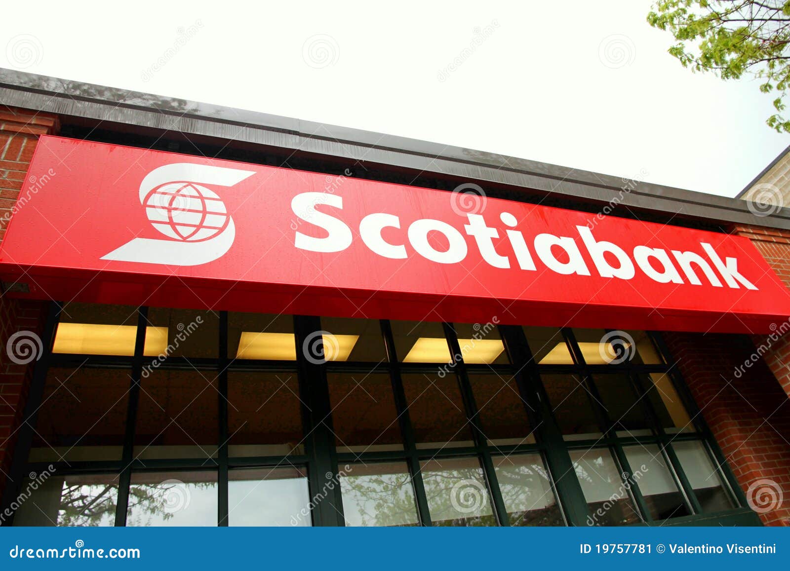 Insignia de Scotiabank foto editorial. Imagen de hipoteca - 19757781