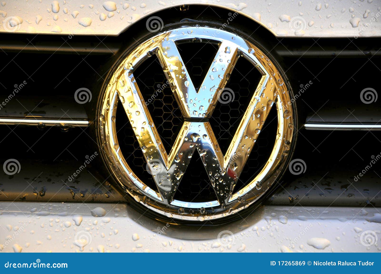 Insignia de Volkswagen Imagen de archivo editorial