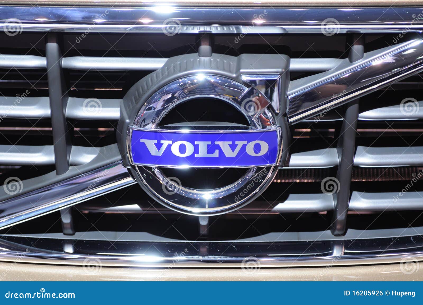 Insignia de Volvo foto editorial. Imagen de motores, moderno - 16205926