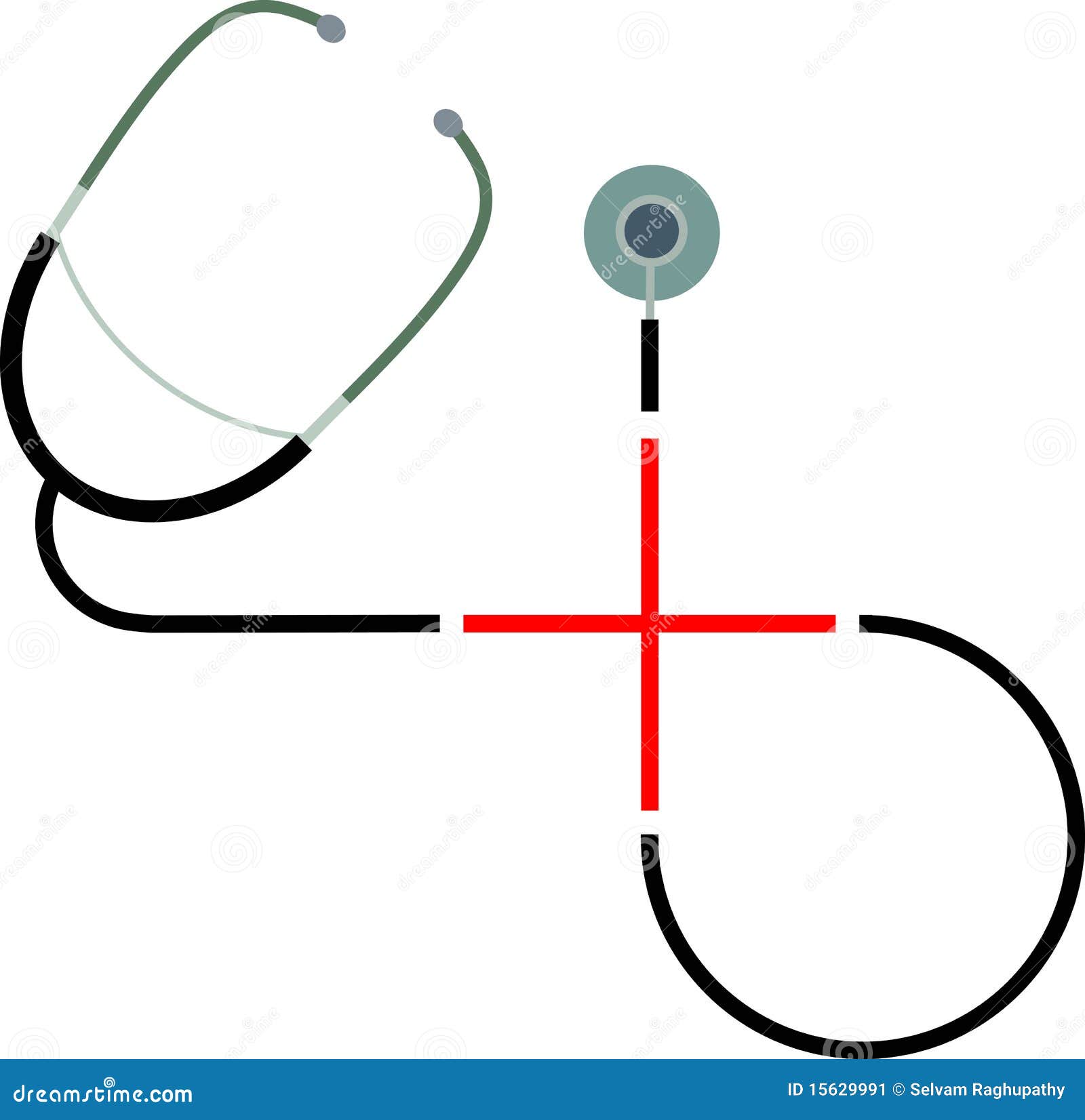 Insignia del hospital ilustración del vector. Ilustración de aislado ...