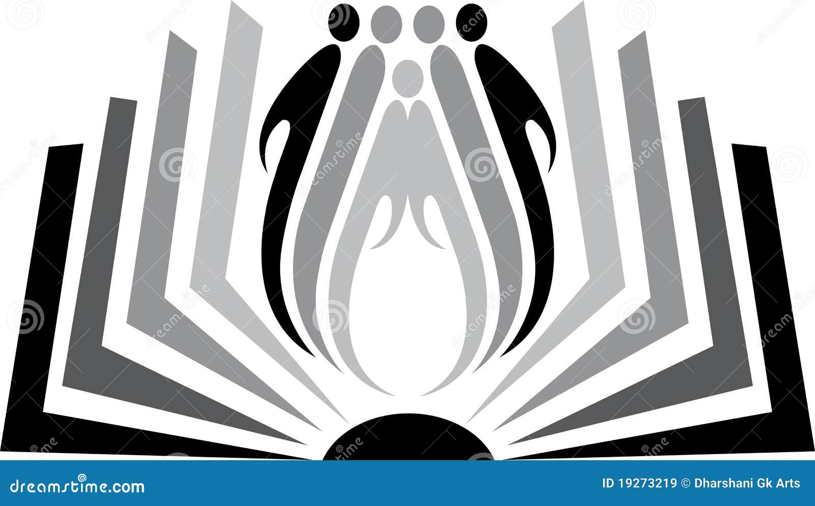 Insignia del libro ilustración del vector. Ilustración de aprenda ...