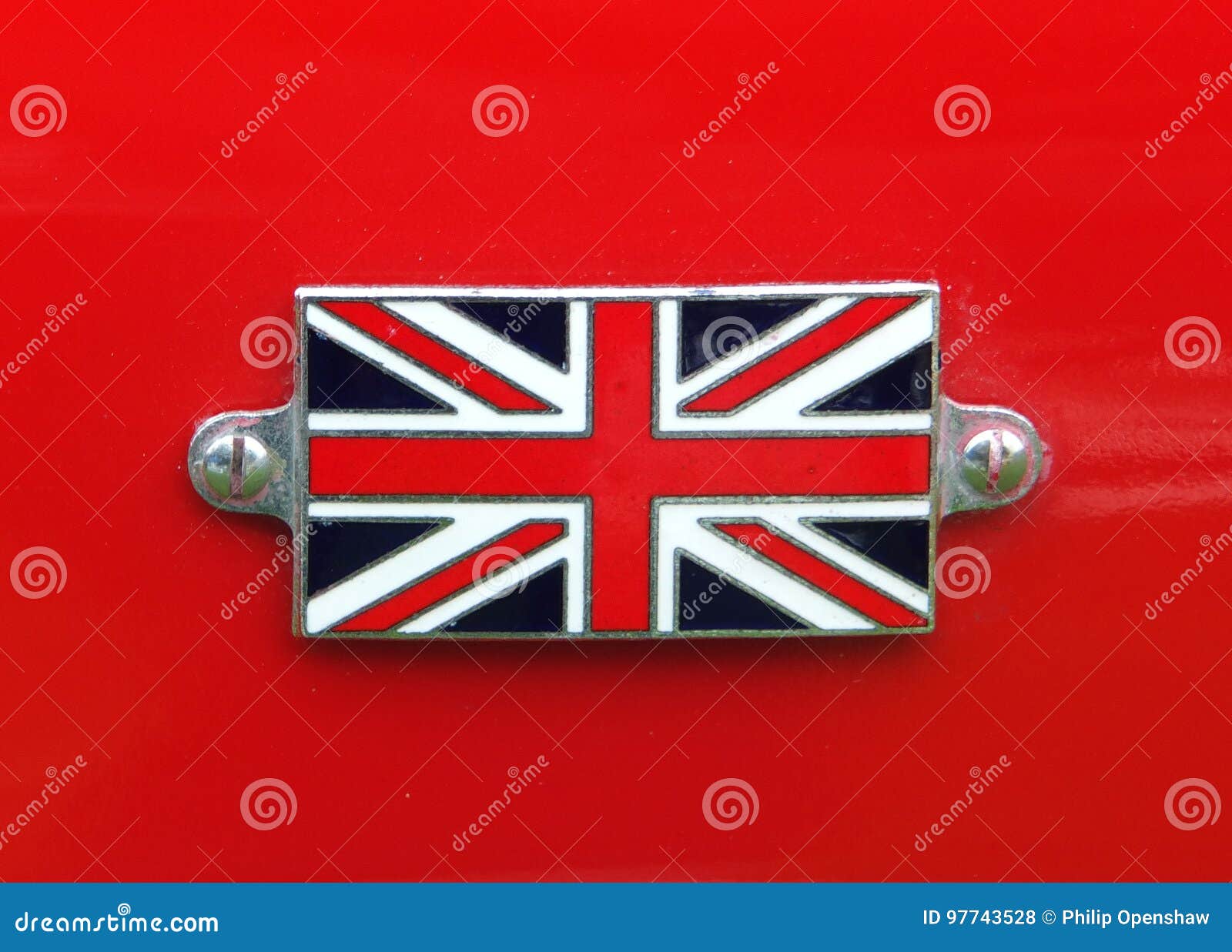 Insignia Del Metal De Union Jack Foto de archivo - Imagen de transporte ...