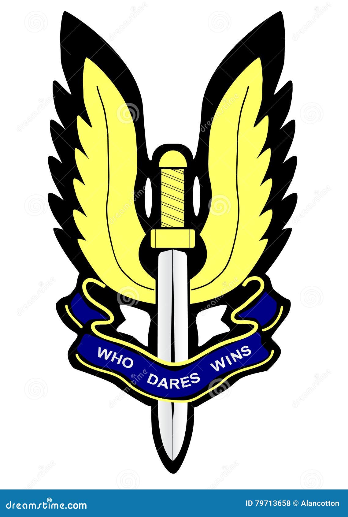 Insignia del SAS ilustración del vector. Ilustración de regimiento ...