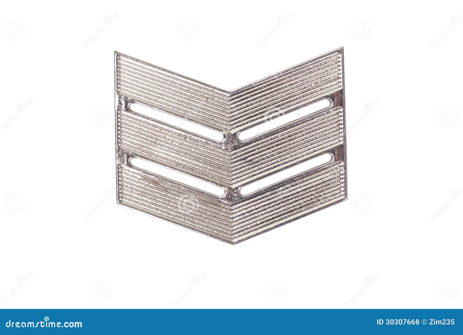 Insignia of Military Rank Isolated on White Background. Stock Photo ...