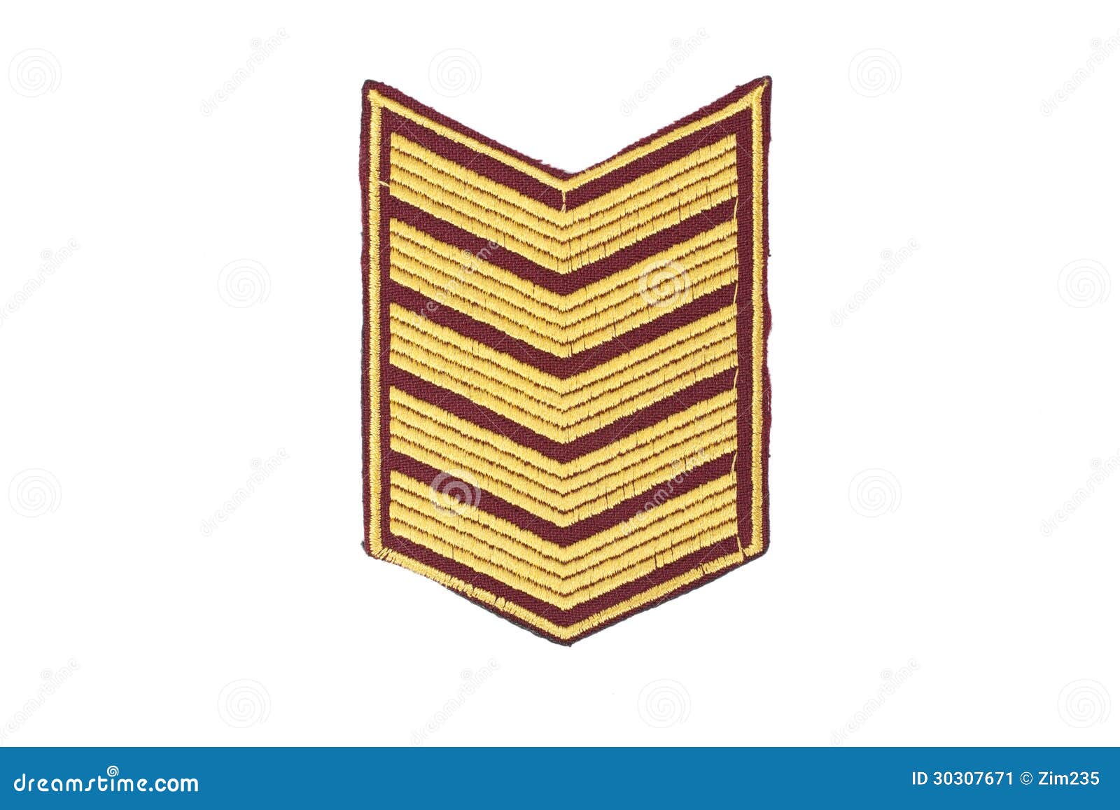 Insignia of Military Rank Isolated on White Background. Stock Image ...