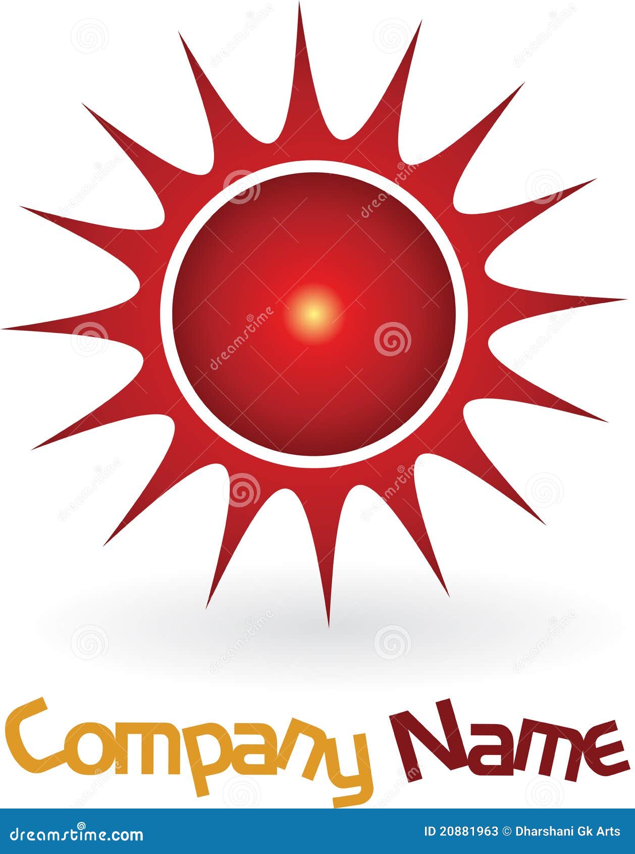 Insignia roja del sol ilustración del vector. Ilustración de nantes ...