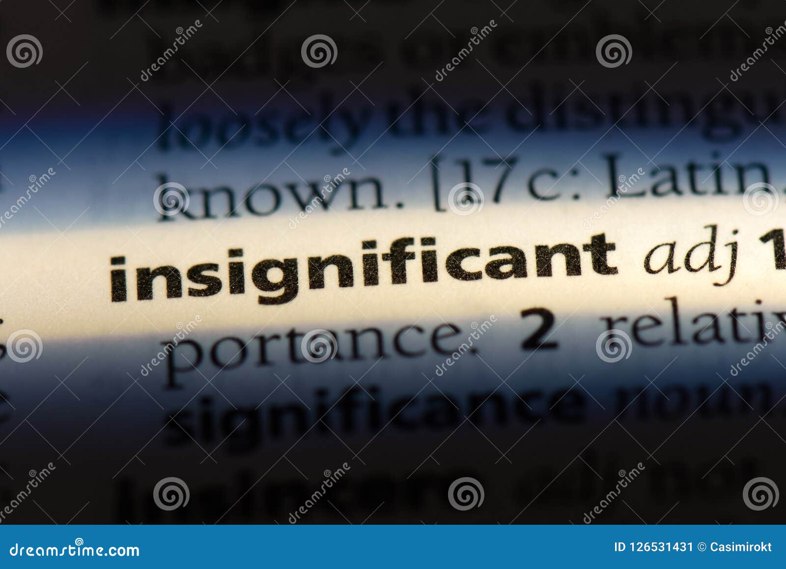 Insignificant stock image. Image of dictionary, english - 126531431