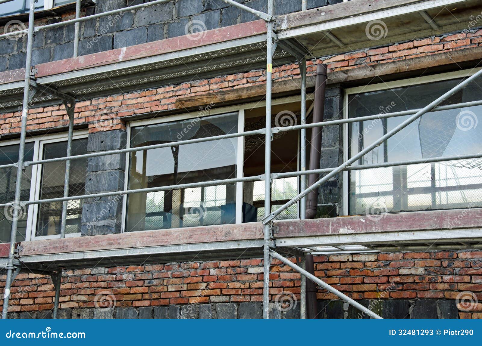 Insolating a Building with Styrofoam Stock Image - Image of heating ...