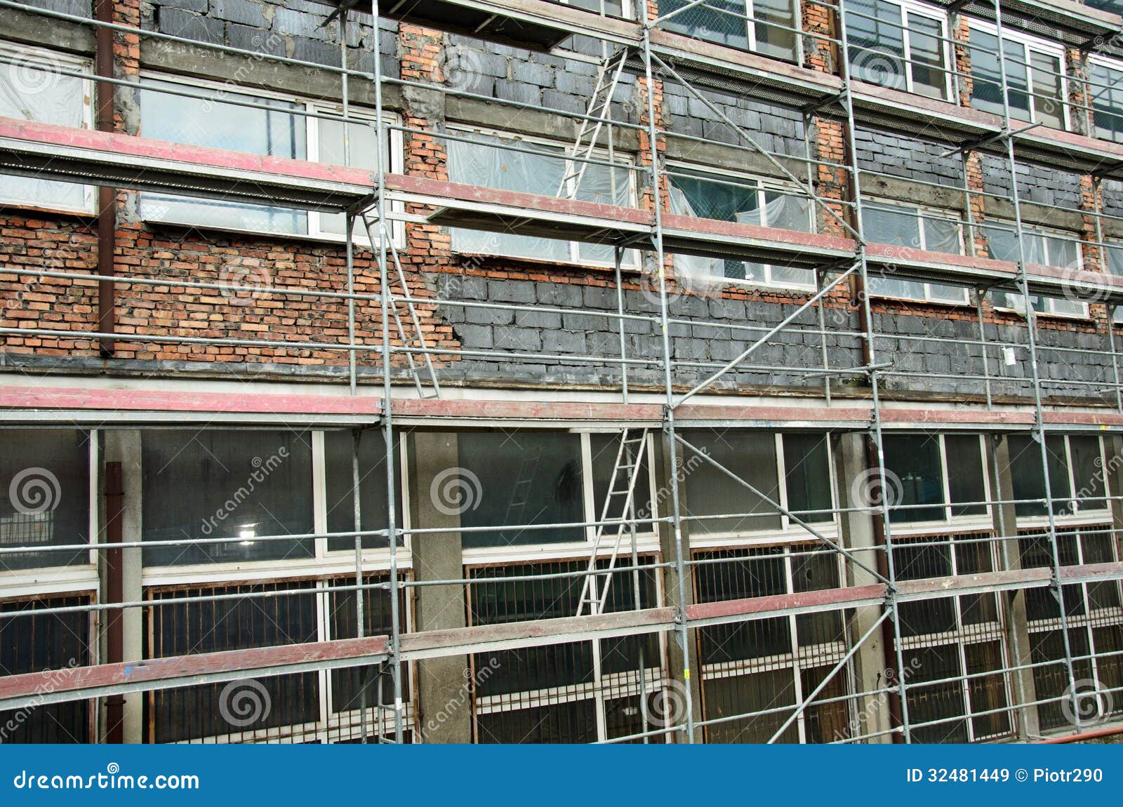 Insolating a Building with Styrofoam Stock Image - Image of saving ...