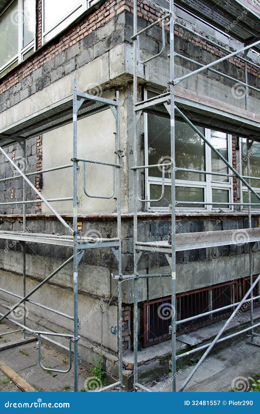 Insolating a Building with Styrofoam Stock Image - Image of protection ...