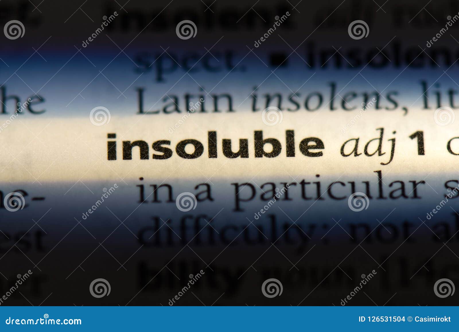 Insoluble stock photo. Image of paper, closeup, info - 126531504