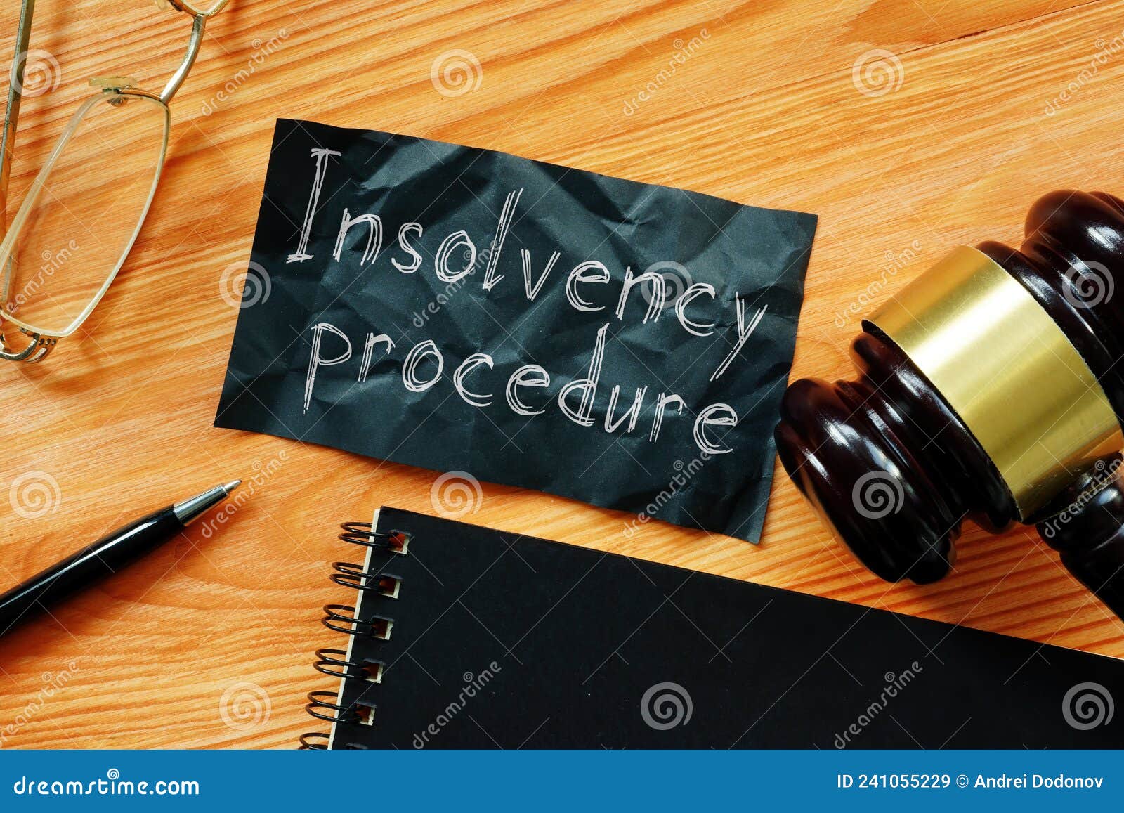 Insolvency Procedure is Shown on the Business Photo Using the Text ...