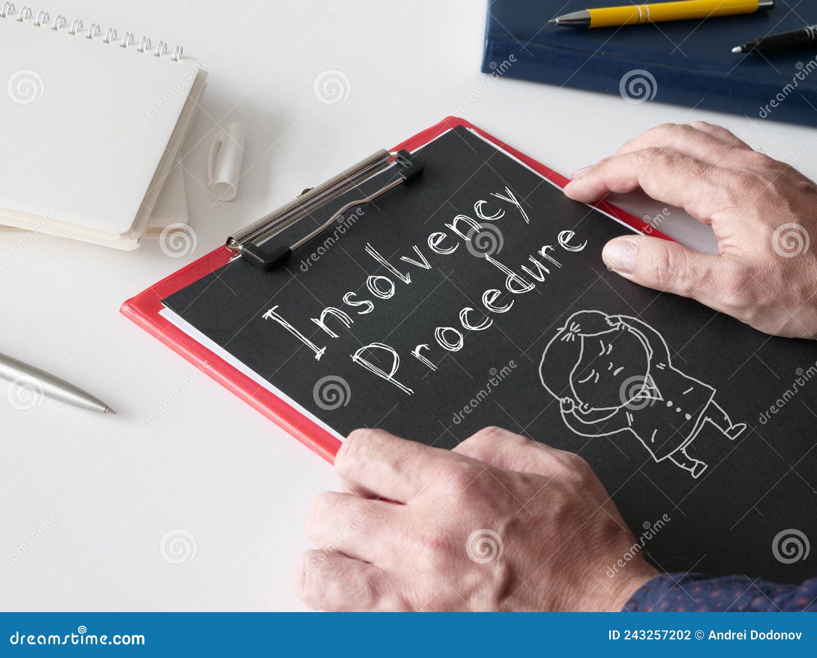 Insolvency Procedure is Shown on the Business Photo Using the Text ...
