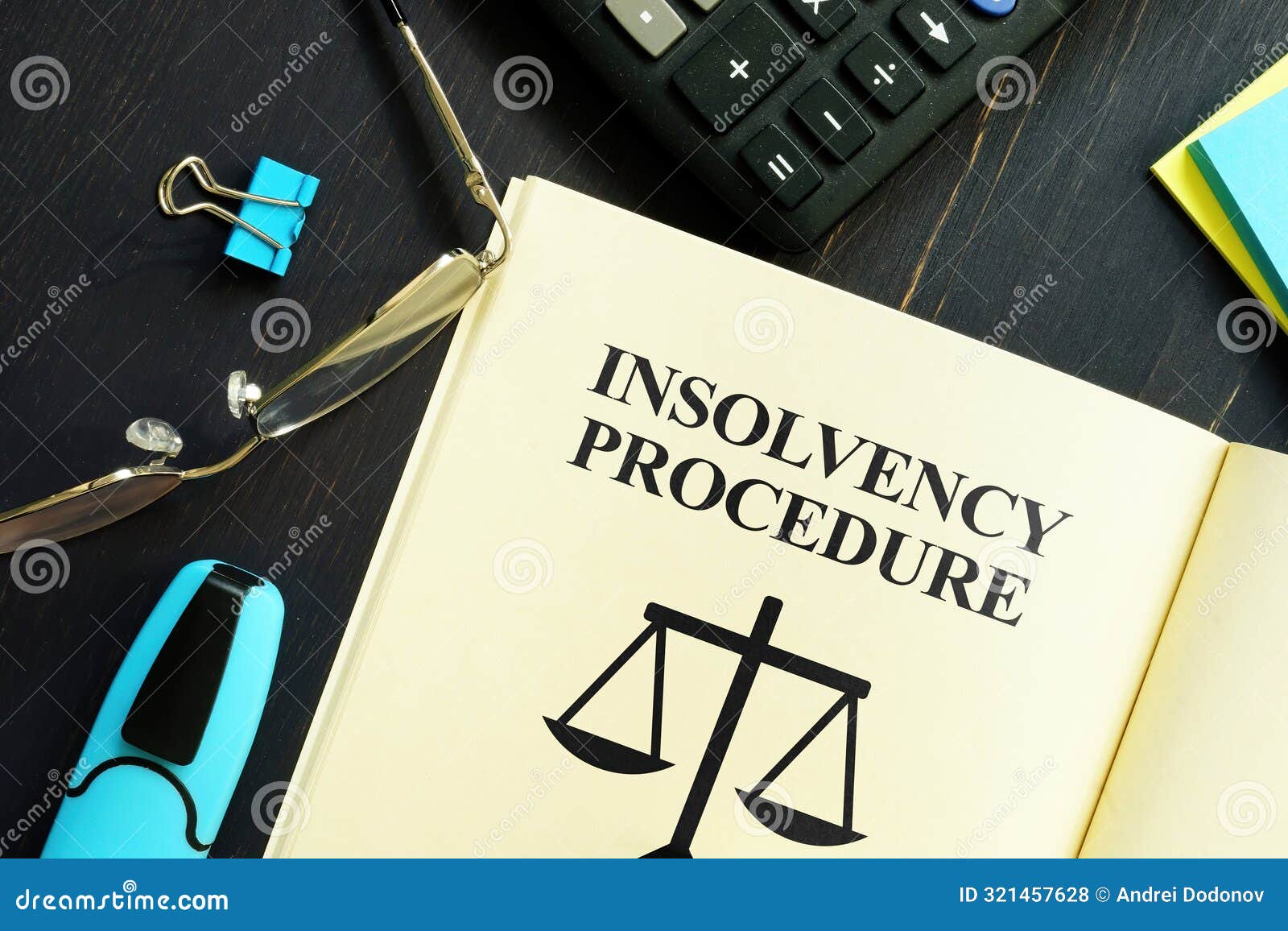 Insolvency Procedure is Shown Using the Text Stock Photo - Image of ...