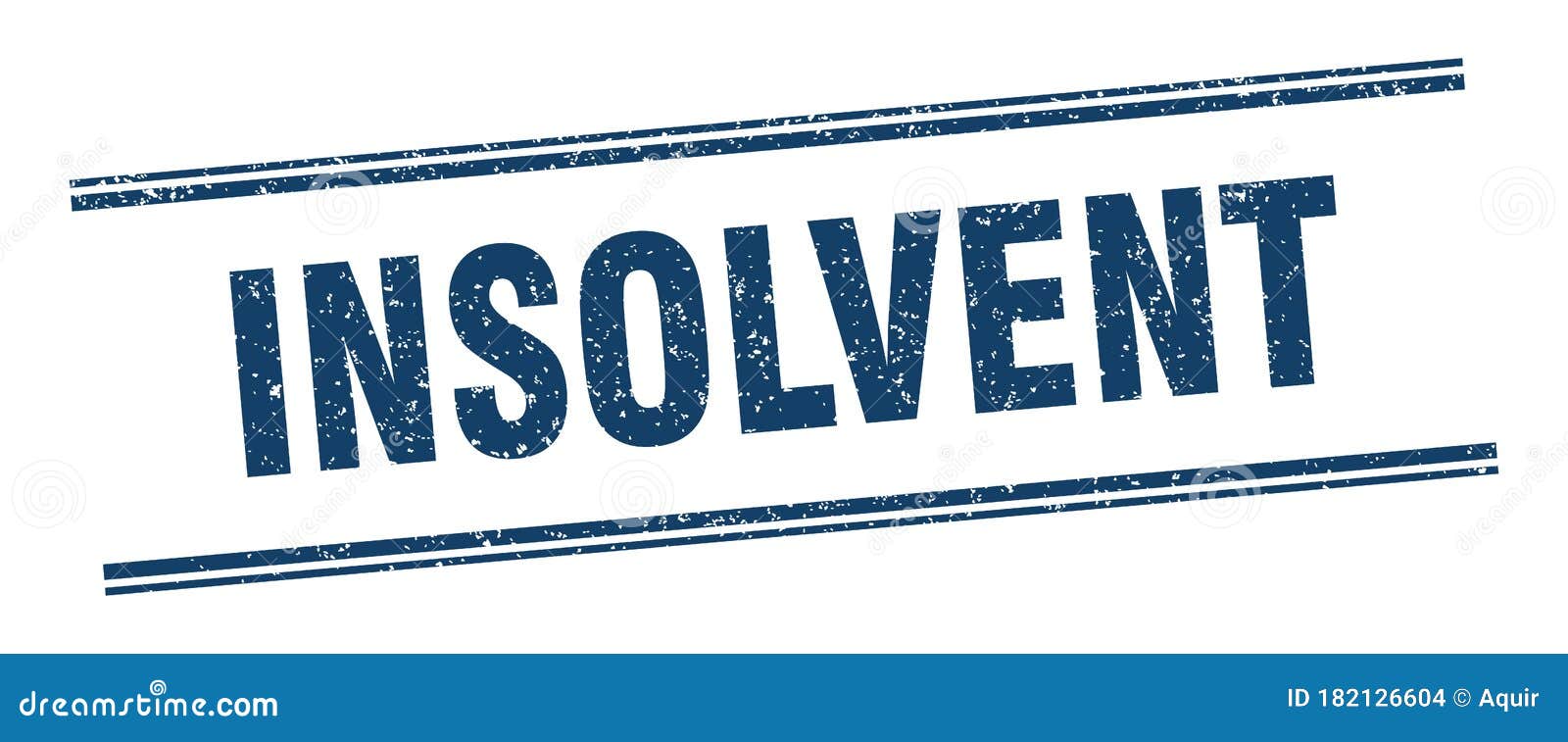 Insolvent Stamp. Insolvent Square Grunge Sign Stock Vector ...