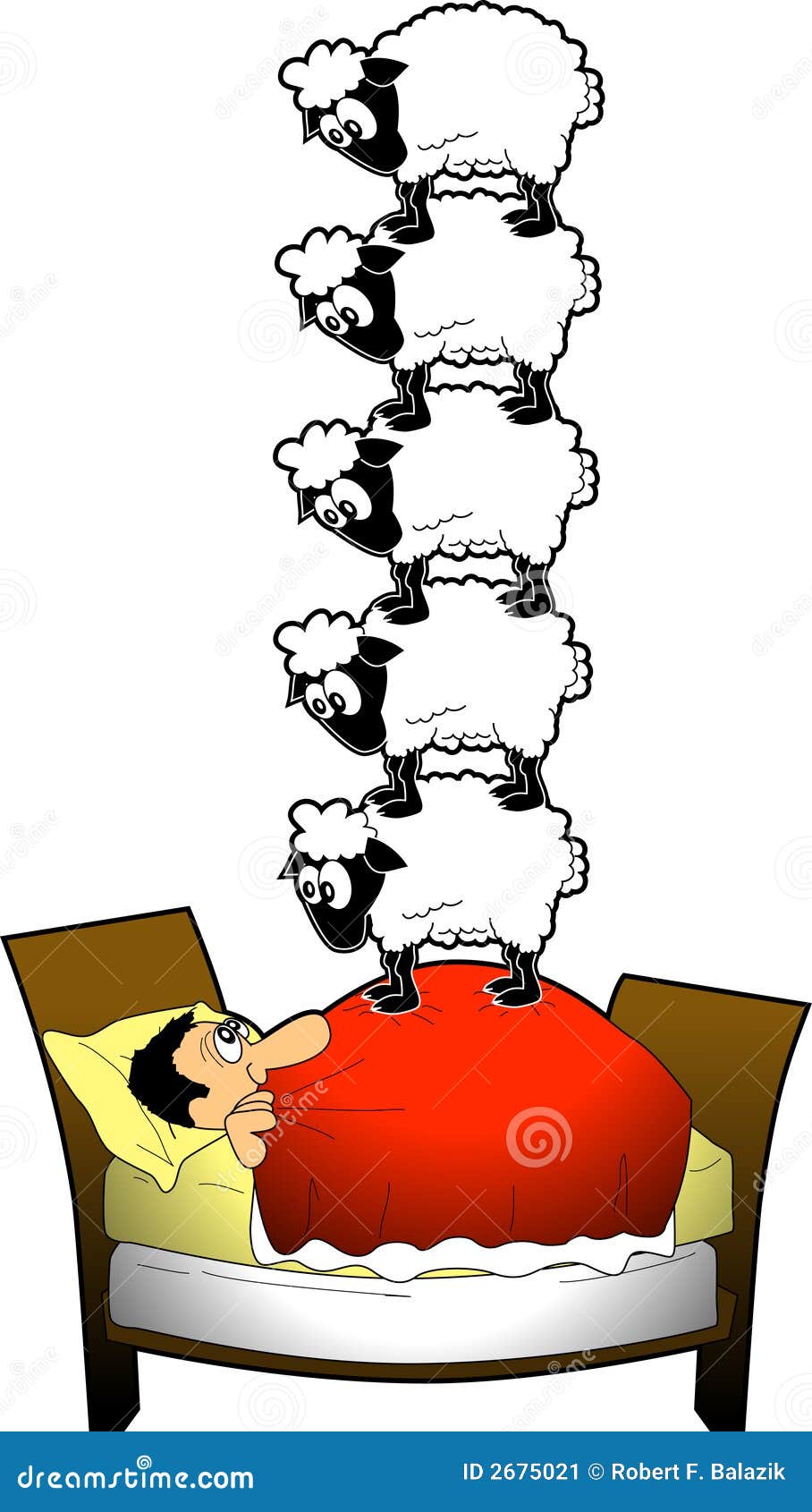 Insomnia_01 stock vector. Illustration of wakefulness - 2675021