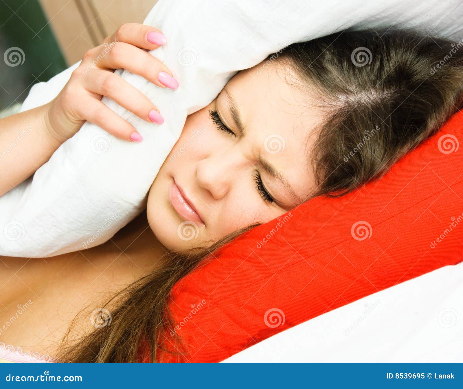 Insomnia stock image. Image of headache, displeased, emotion - 8539695