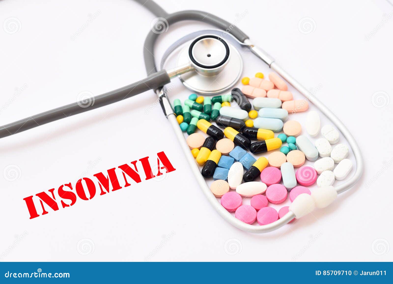 Insomnia treatment stock photo. Image of disease, mania - 85709710