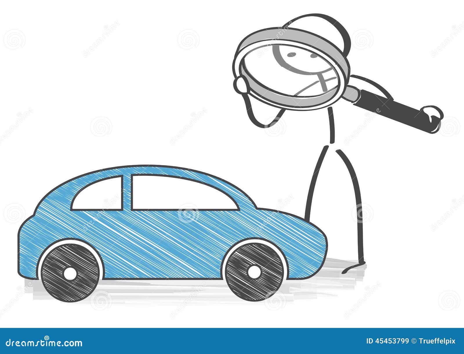 Inspección auto stock de ilustración. Ilustración de aislado - 45453799