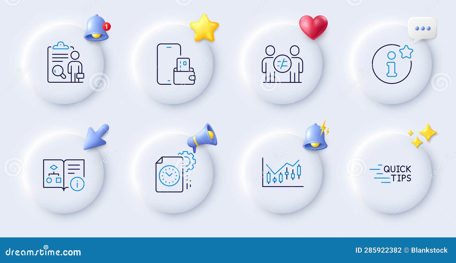 Inspect Technical Algorithm And Info Line Icons For Web App Printing Vector Stock Vector