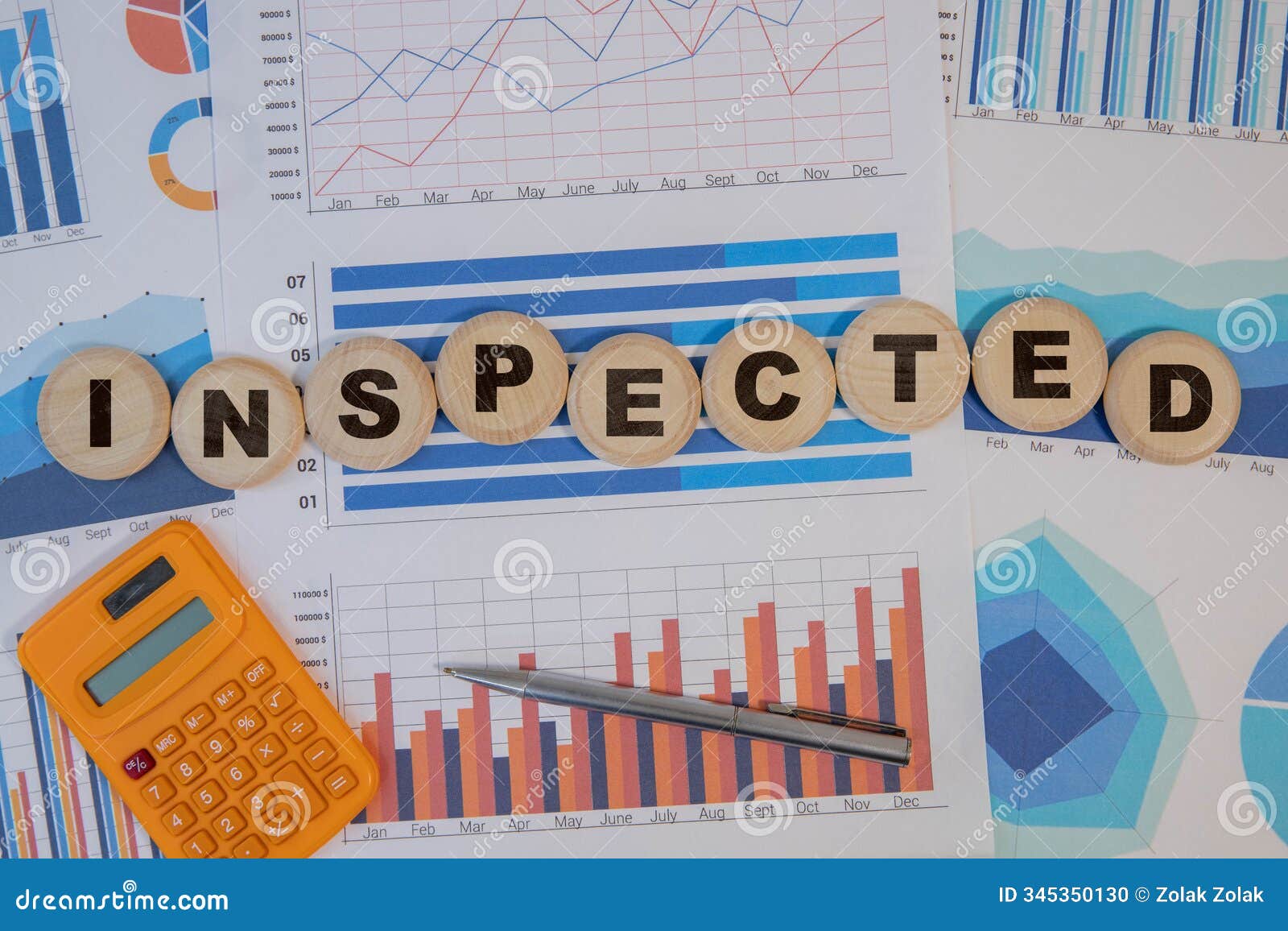 Inspect Word in Wooden Cube. Stock Photo - Image of inspect, inspector ...