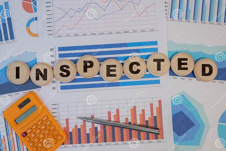 Inspect Word in Wooden Cube. Stock Photo - Image of inspect, inspector ...