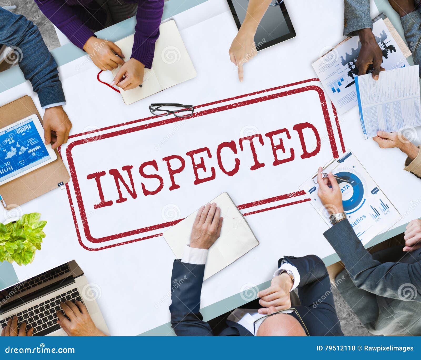 Inspected Approval Regulations Selection Graphic Concept Stock Photo ...