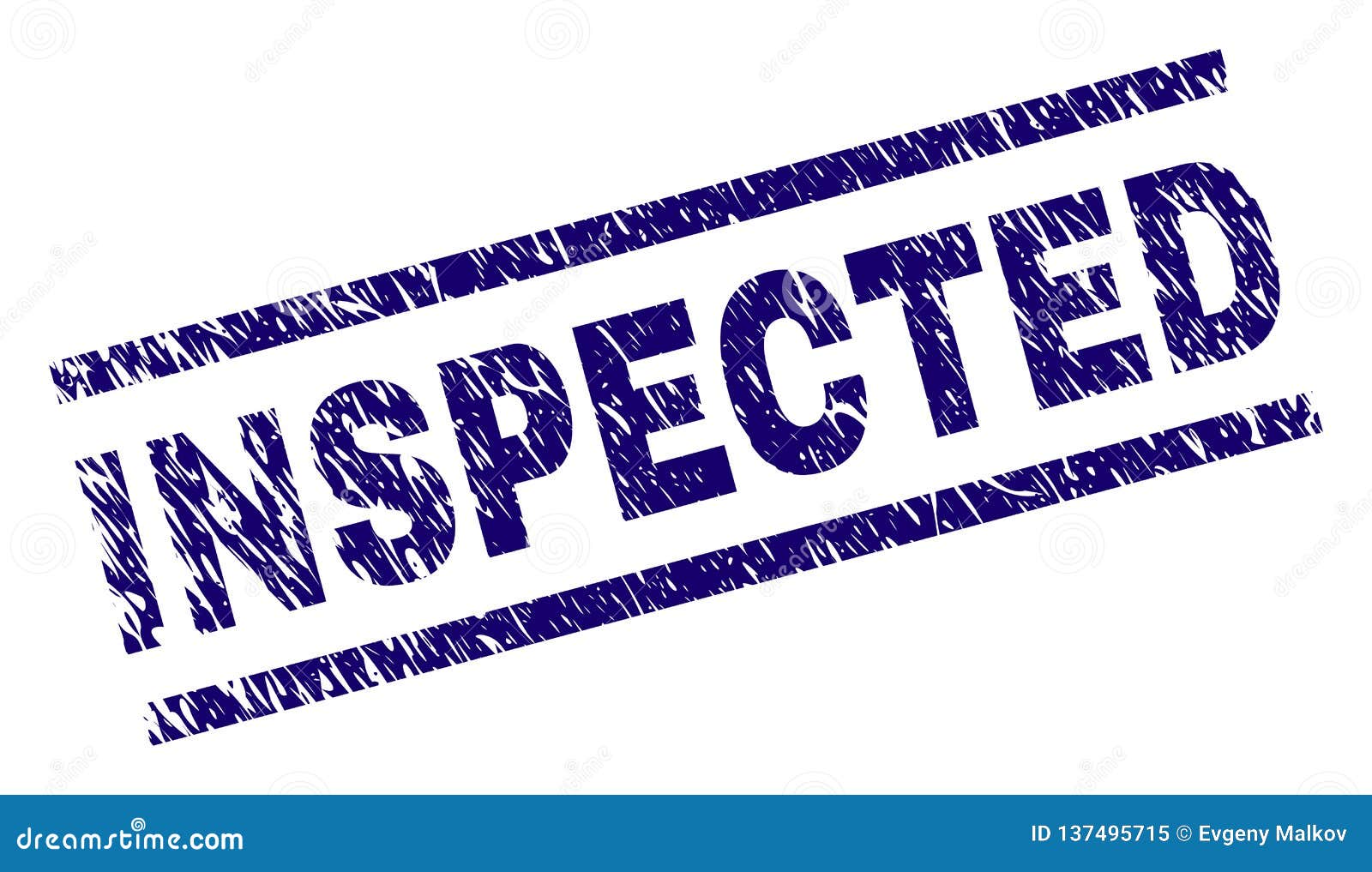 Grunge Textured INSPECTED Stamp Seal Stock Vector - Illustration of ...