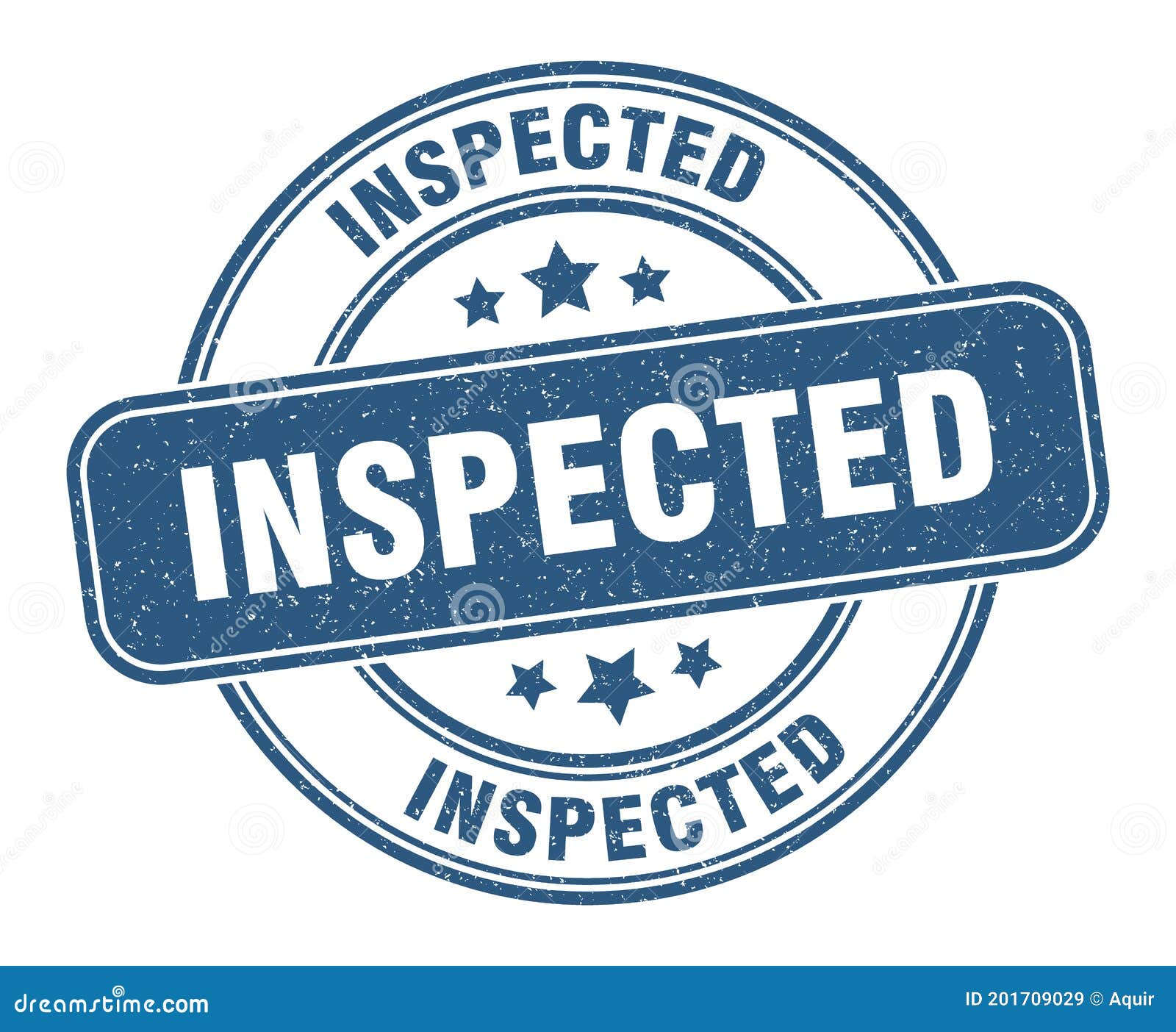 Inspected Stamp. Inspected Label. Round Grunge Sign Stock Vector ...