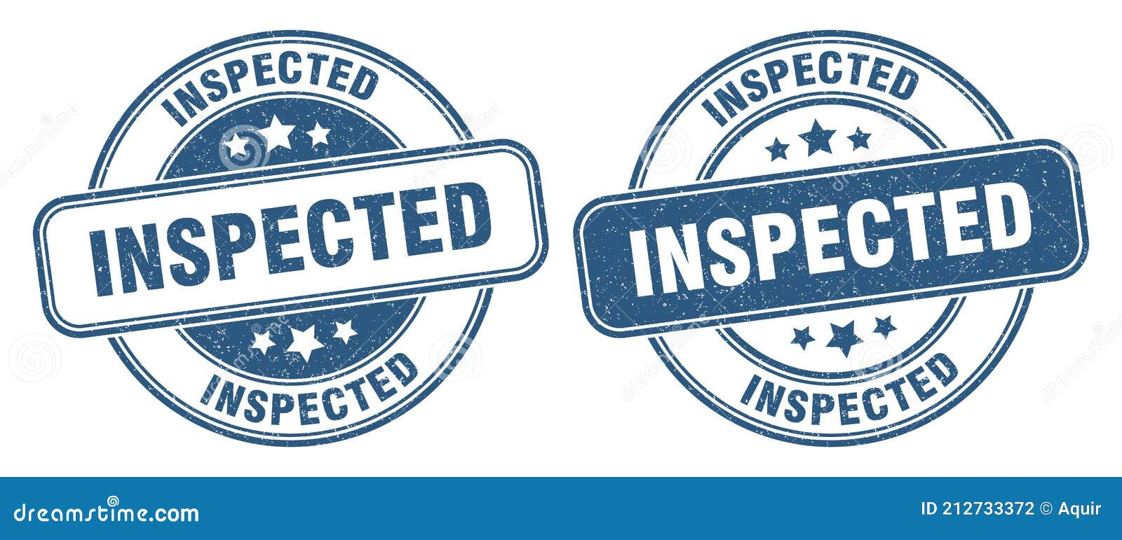 Inspected Stamp. Inspected Label. Round Grunge Sign Stock Vector ...