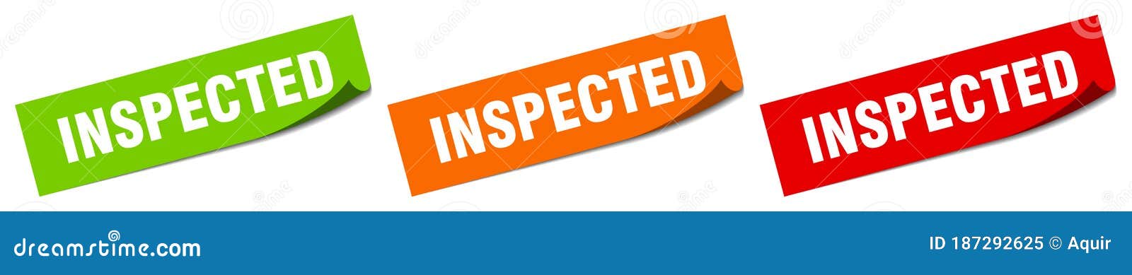 Inspected Sticker. Inspected Square Isolated Sign Stock Vector ...