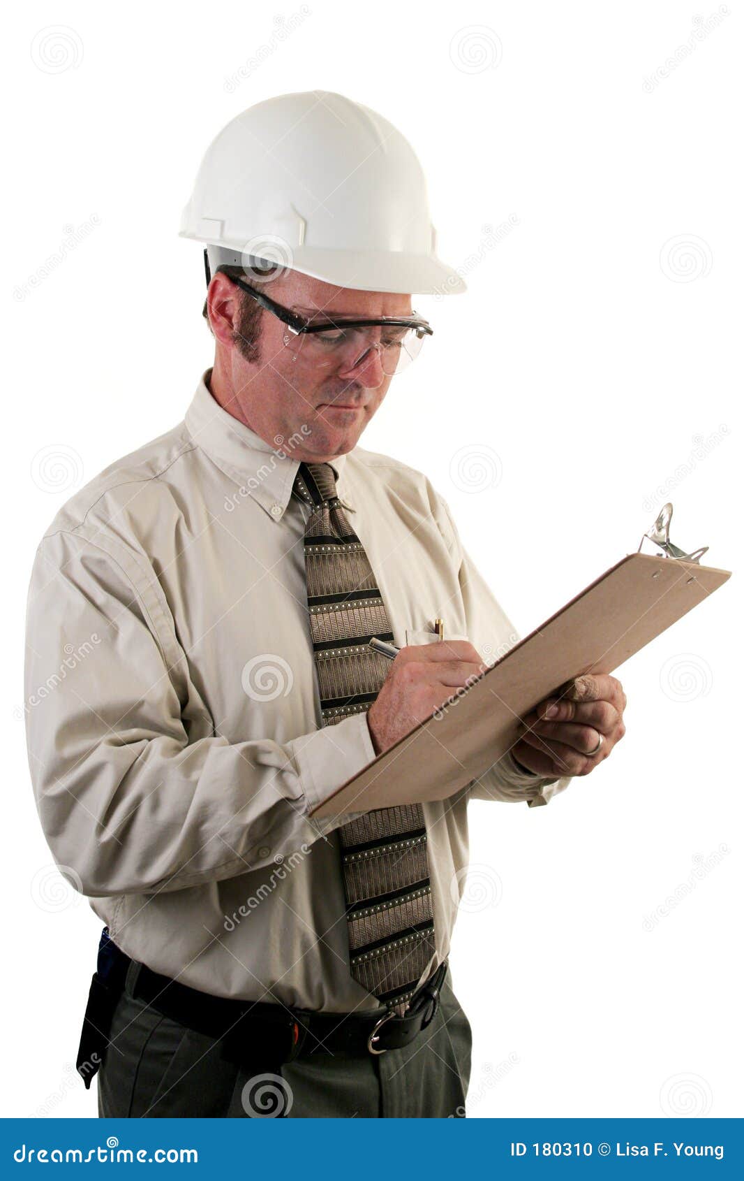 Inspecteur 4 van de bouw stock foto. Image of voorman, glazen - 180310