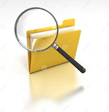 Inspecting Folder stock illustration. Illustration of investigate ...