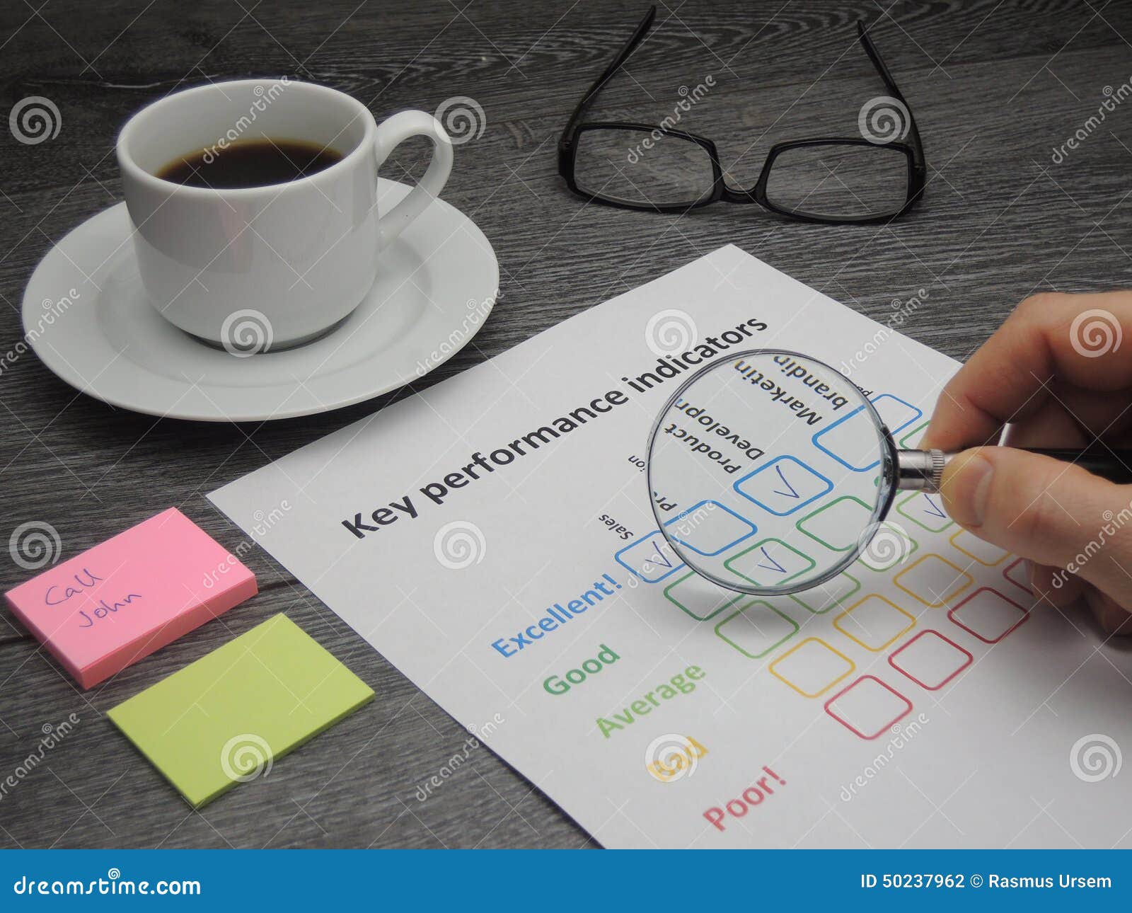 Inspecting Key Performance Indicators Royalty-Free Stock Image ...