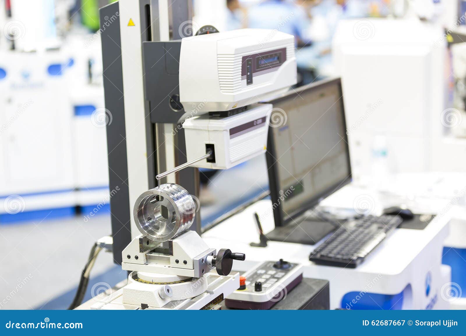 Inspection Automotive Part by Contour Measuring Machine Stock Image ...