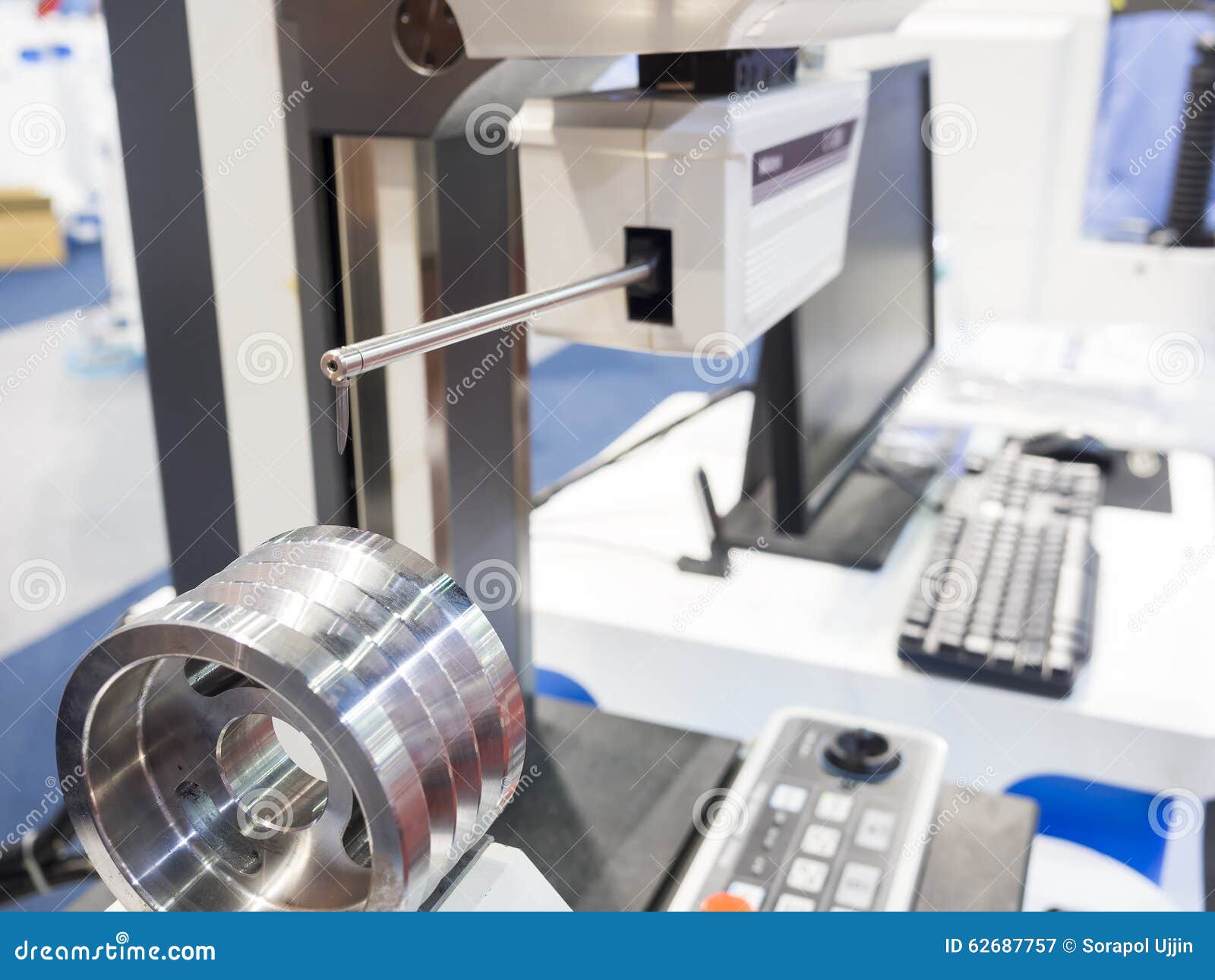 Inspection Automotive Part by Contour Measuring Machine Stock Image ...