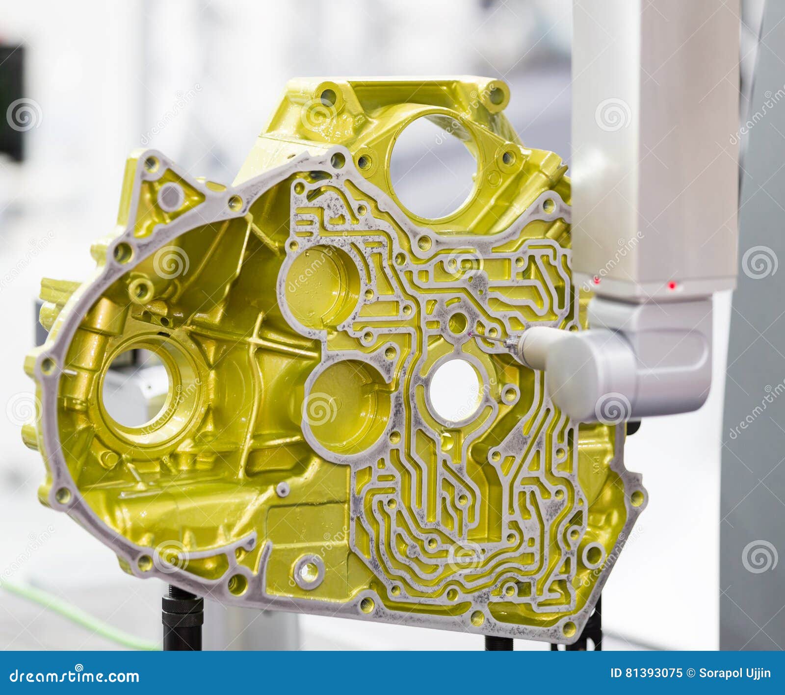 Inspection Automotive Part Dimension Stock Image - Image of production ...