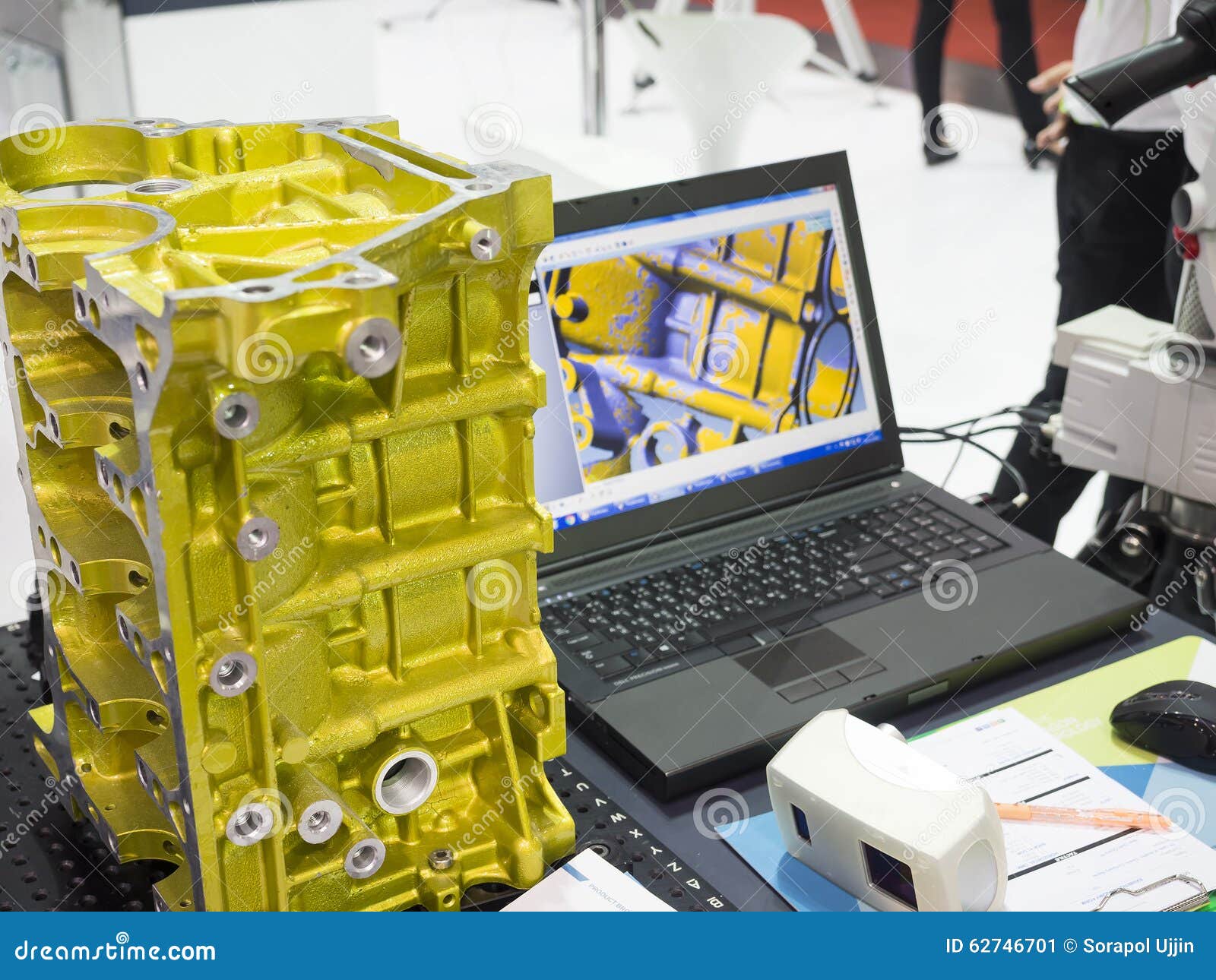 Inspection Automotive Part Dimension Stock Image - Image of equipment ...