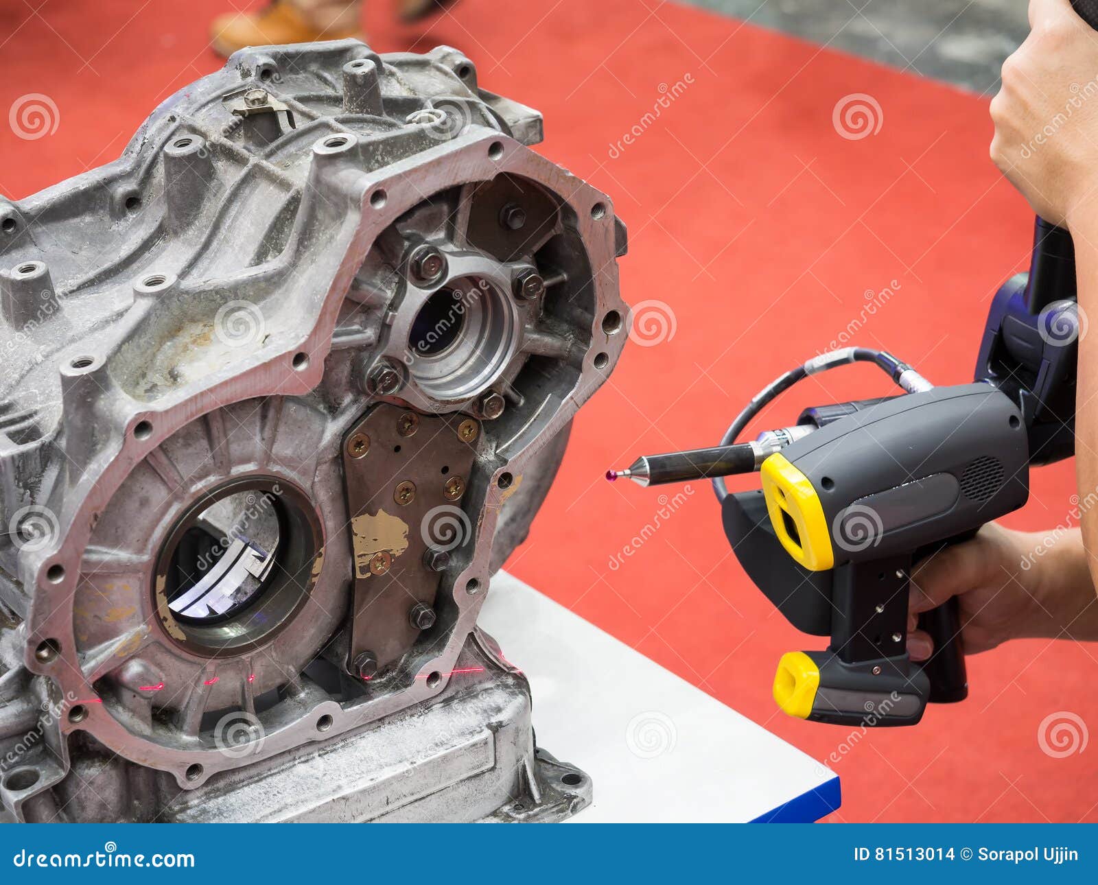 Inspection Automotive Part Dimension Stock Photo - Image of equipment ...