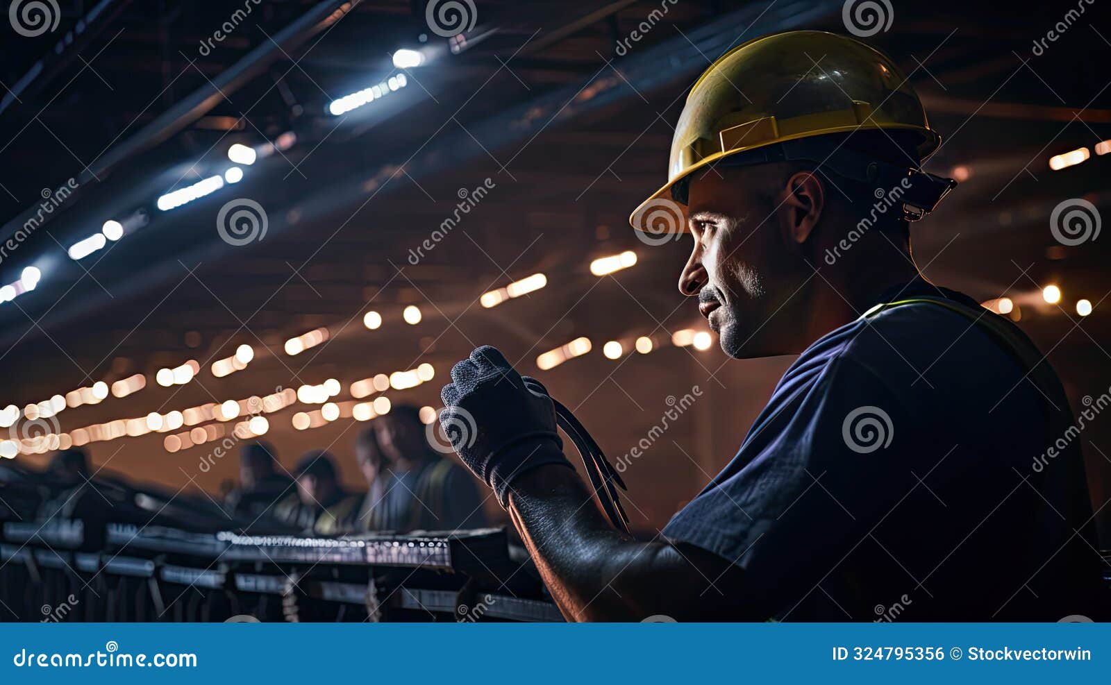 Inspection Construction Lighting Stock Illustration - Illustration of ...