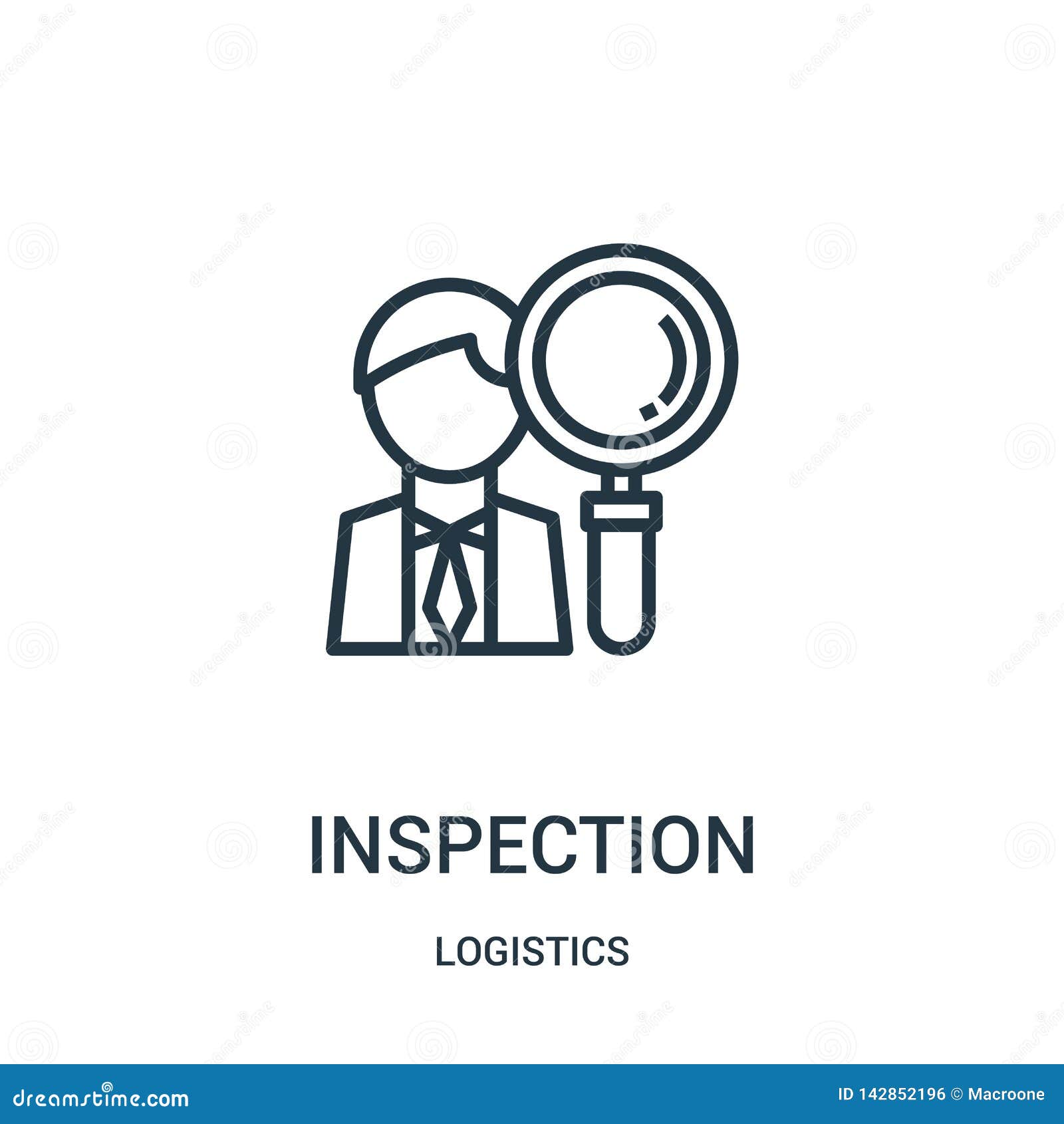Inspection Collection Linear Icons In Black On A White Background ...