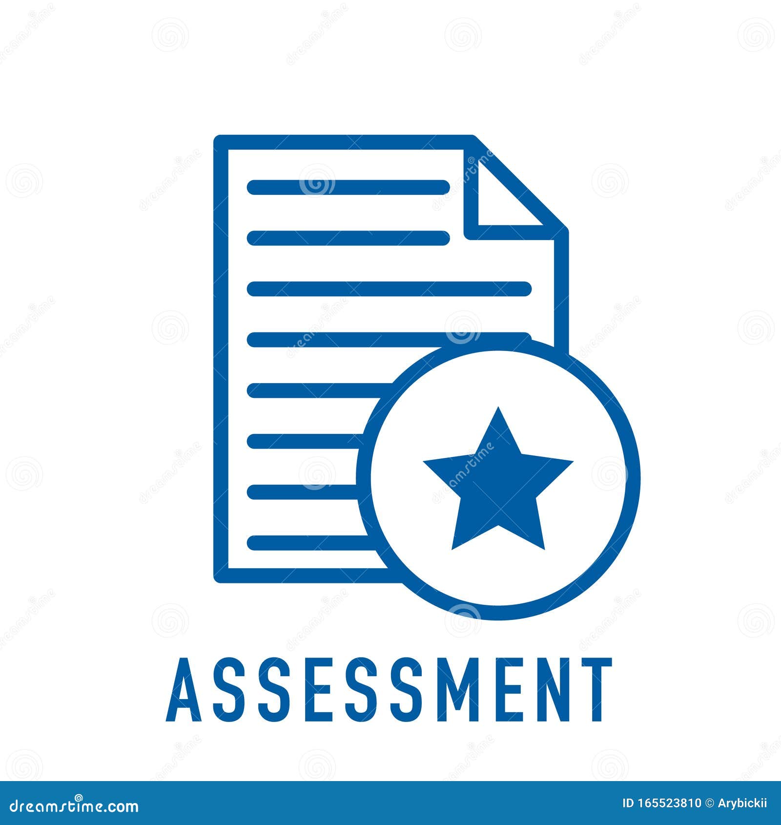 Inspection Line Icon. Assessment Vector Icon Stock Vector ...