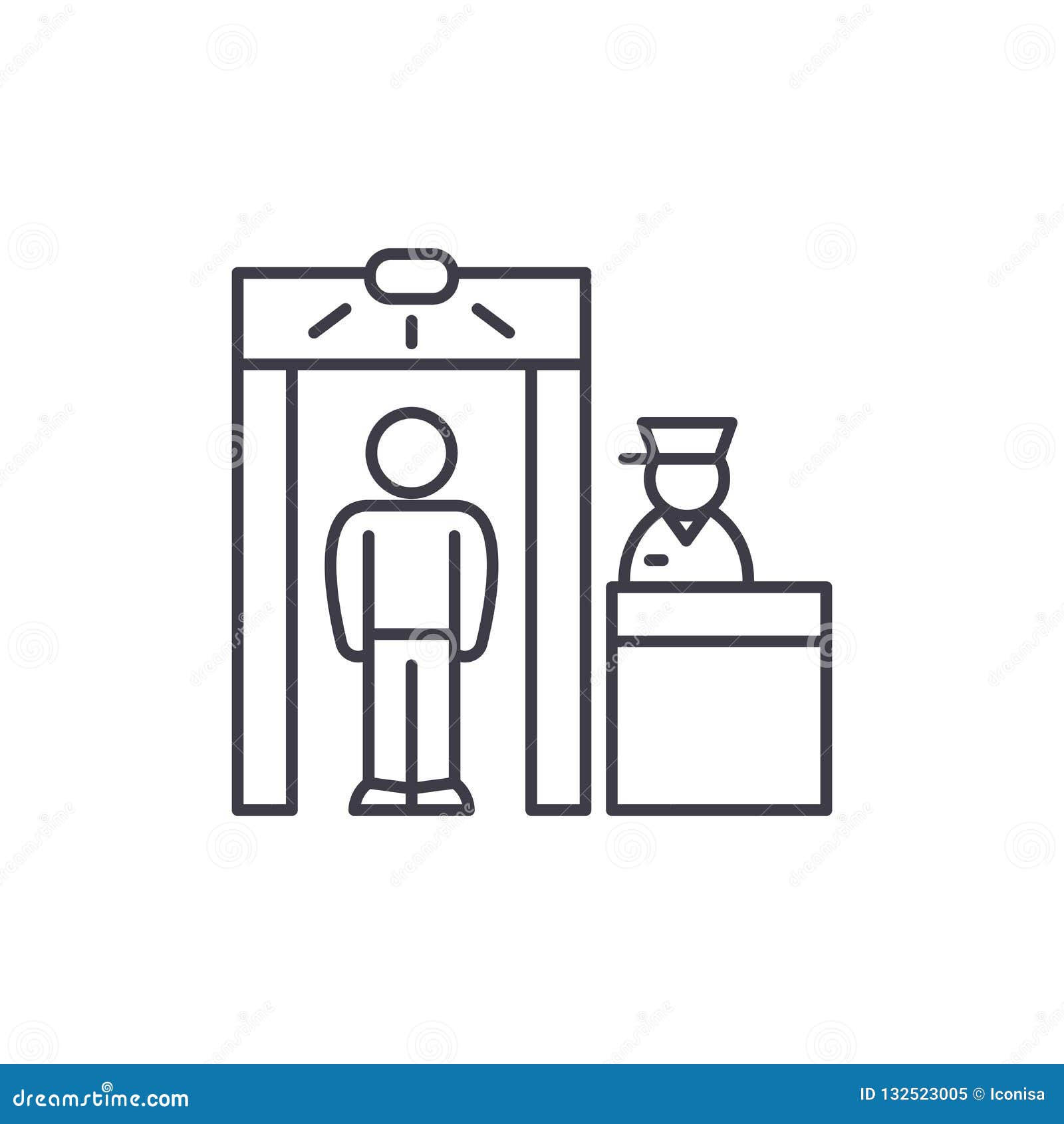 Inspection Line Icon Concept. Inspection Vector Linear Illustration ...