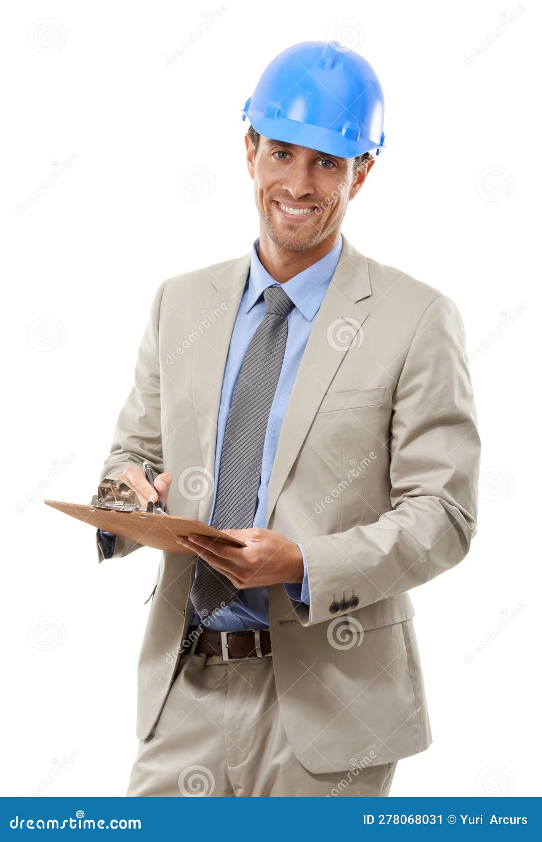 The Inspection Looks Great. Studio Portrait of a Handsome Young ...
