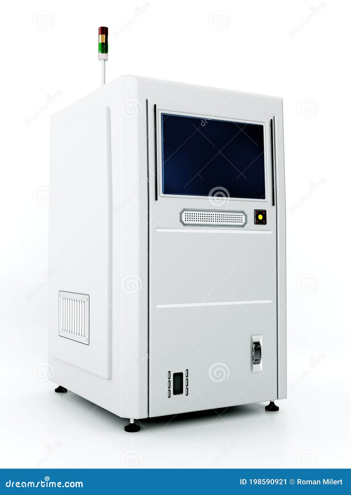 Inspection Machine for Quality Control Stock Illustration ...