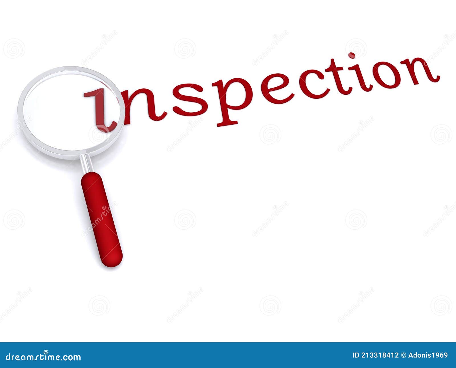 Inspection with Magnifying Glass Stock Photo - Image of inspection ...