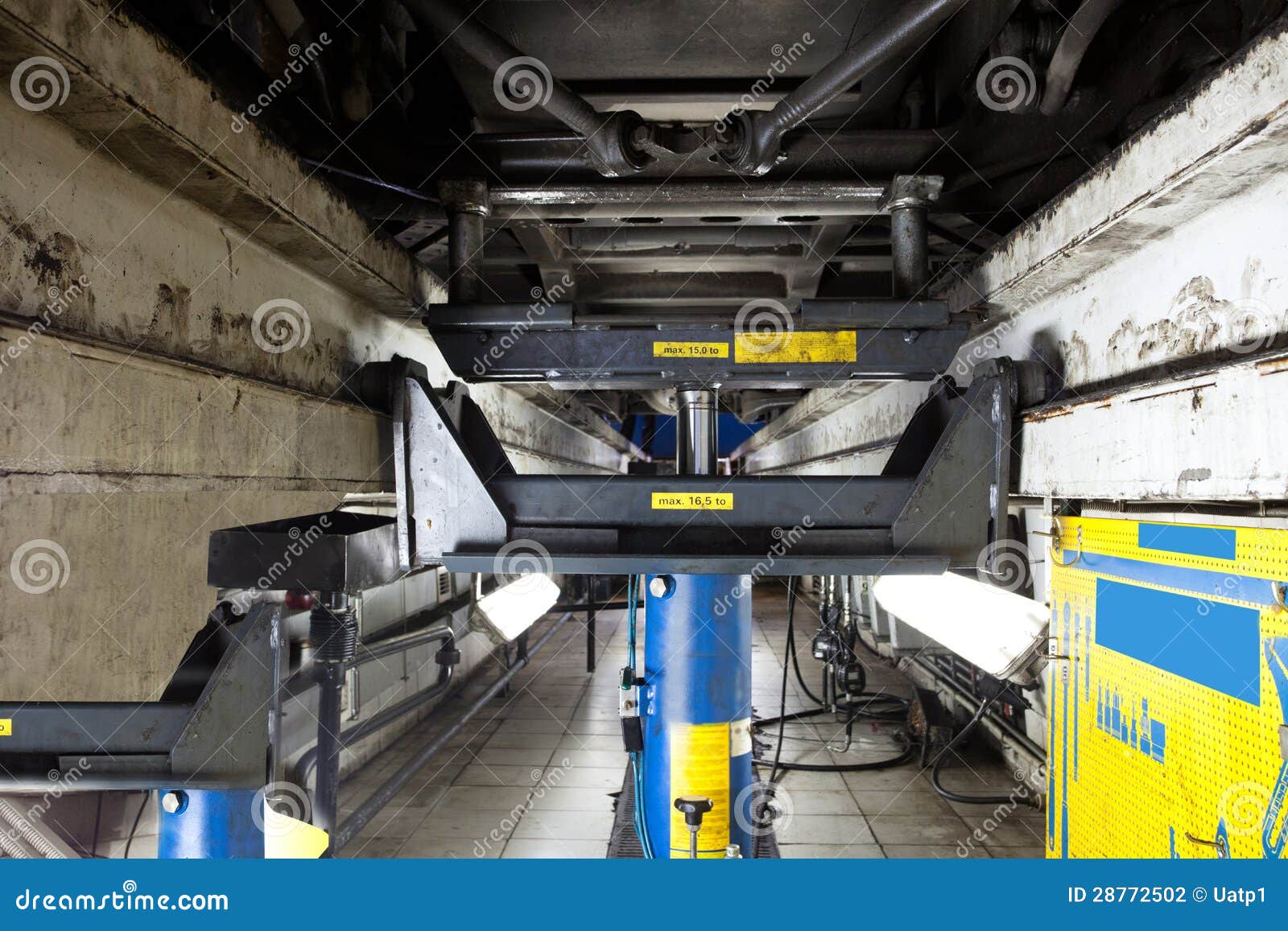 Inspection pit stock photo. Image of beam, business, platform - 28772502