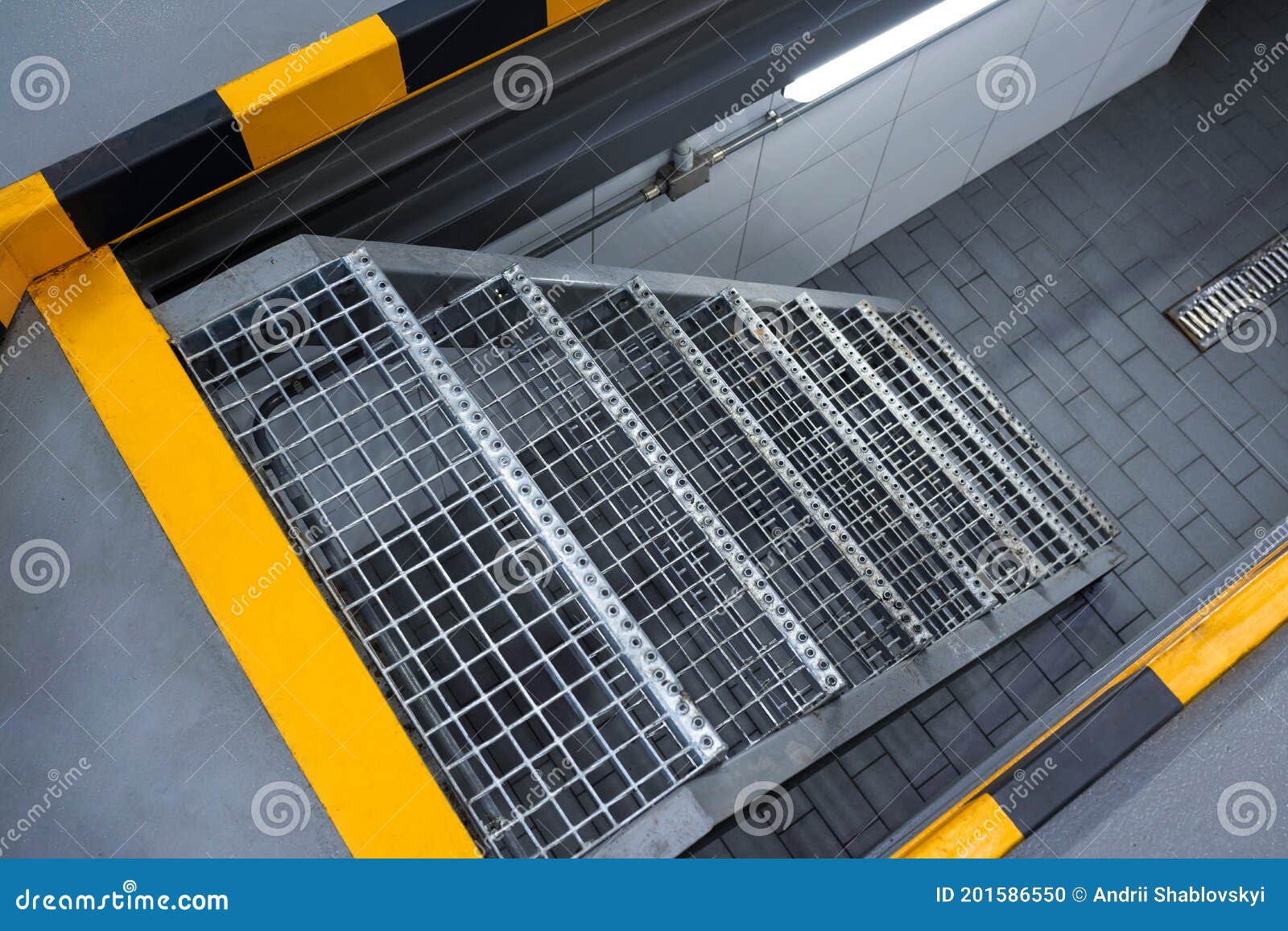 Inspection Pit in the Garage of the Car Service. Top View Stock Photo ...