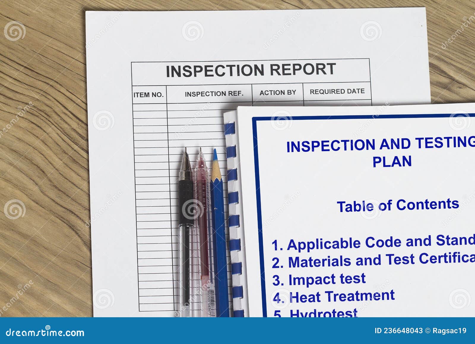 Inspection Plan and Test Concept Stock Image - Image of hydrotest ...