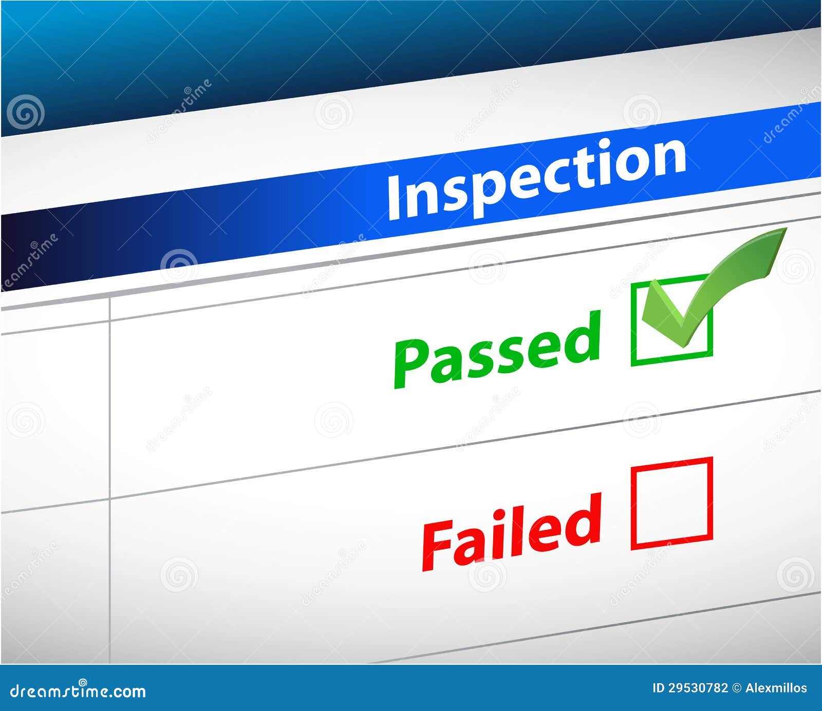 Inspection Results Business Paperwork Stock Illustration - Illustration ...